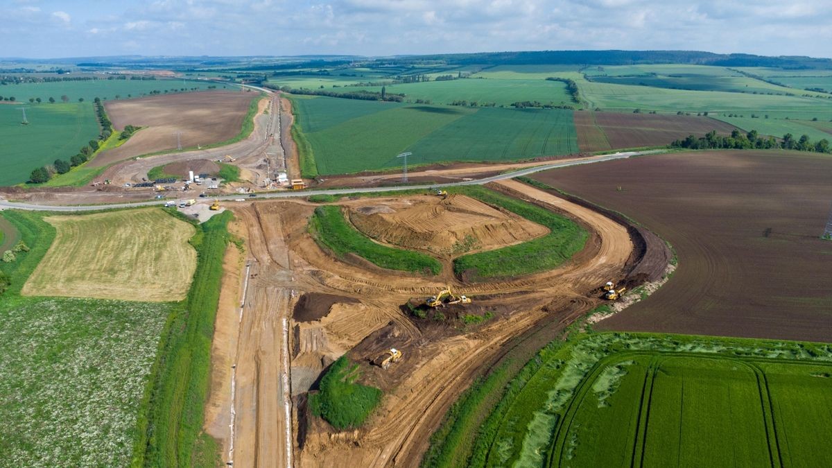 Luftbilder: Das wird die neue B247 im Unstrut-Hainich-Kreis