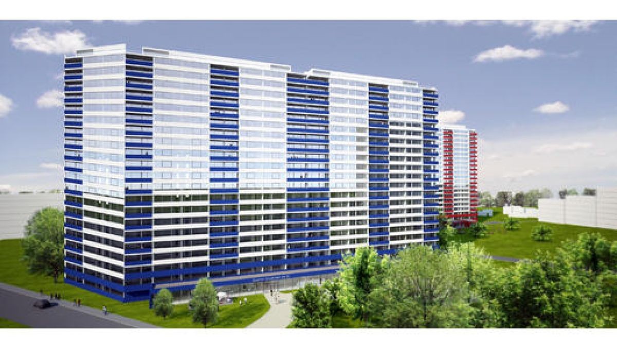 Der "Blaue Riese": Ein Hochhaus für Singles