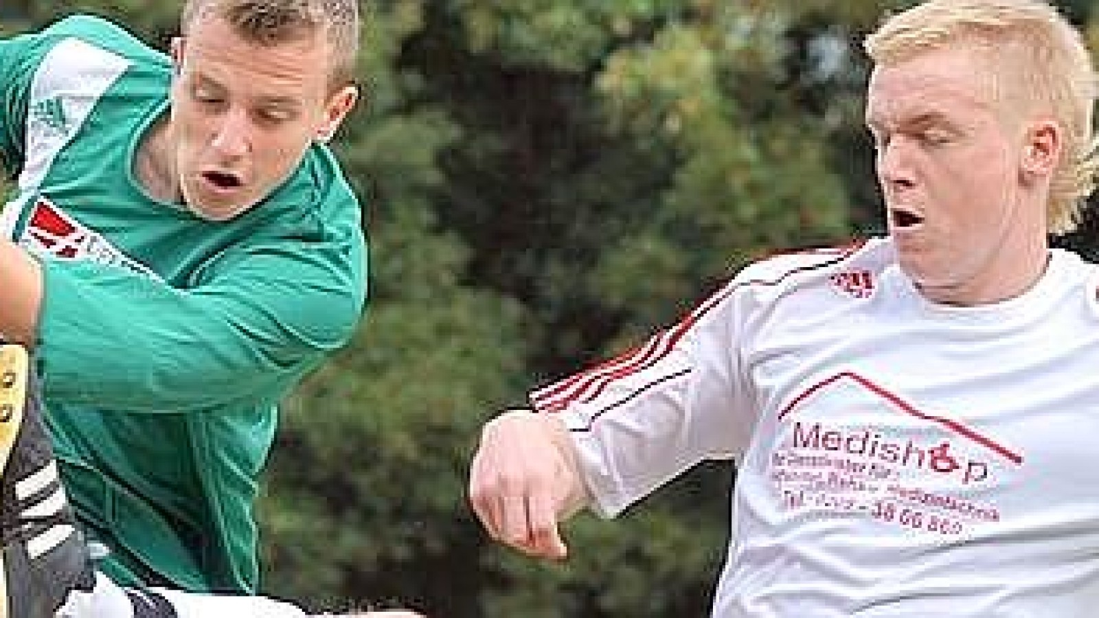 Simon Schleich sorgt für den Treffer des Tages