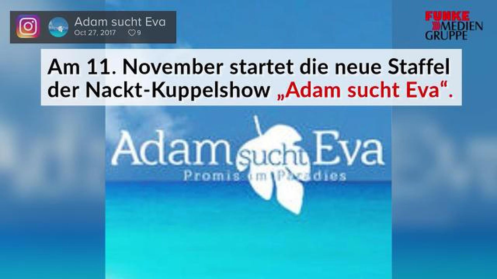 „Adam sucht Eva“ – Diese Promis lassen die Hüllen fallen