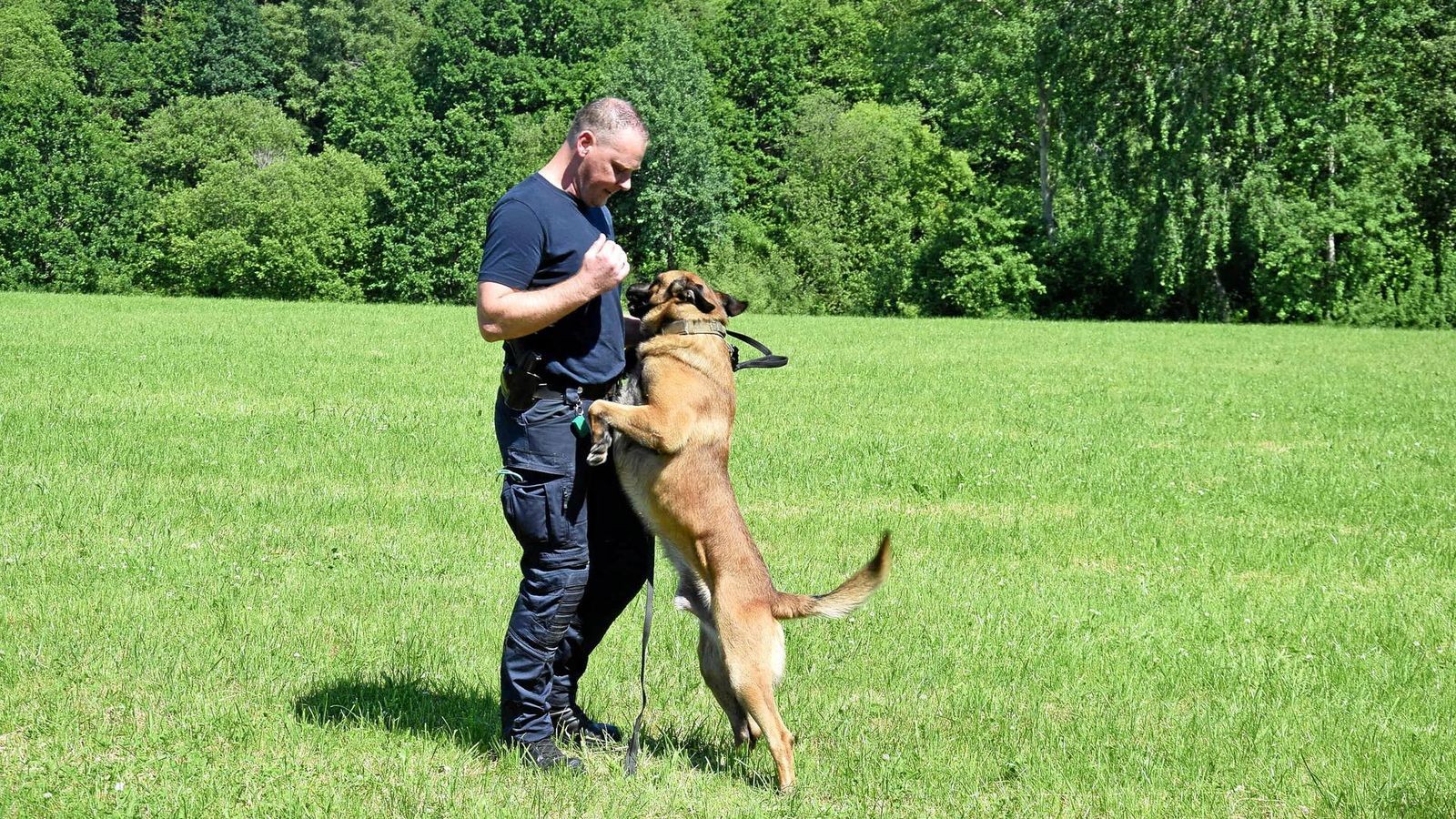 Kommissar Patrick Lauer und Miles ein starkes Team