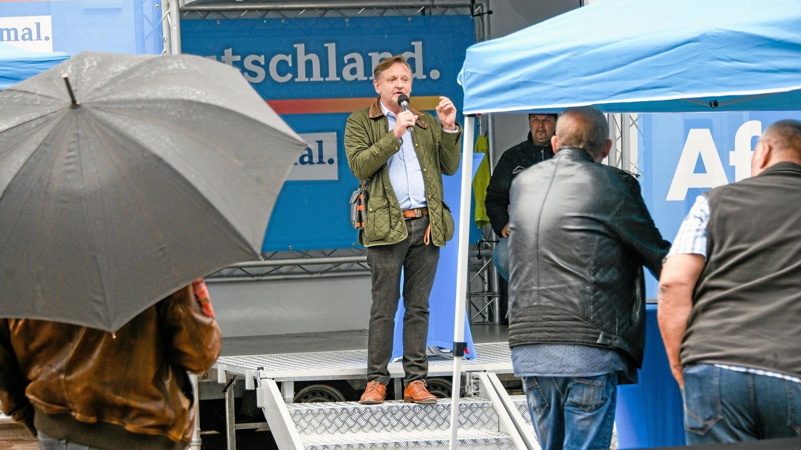 Ärger über Wahlkampfkundgebung der AfD in Gladbeck