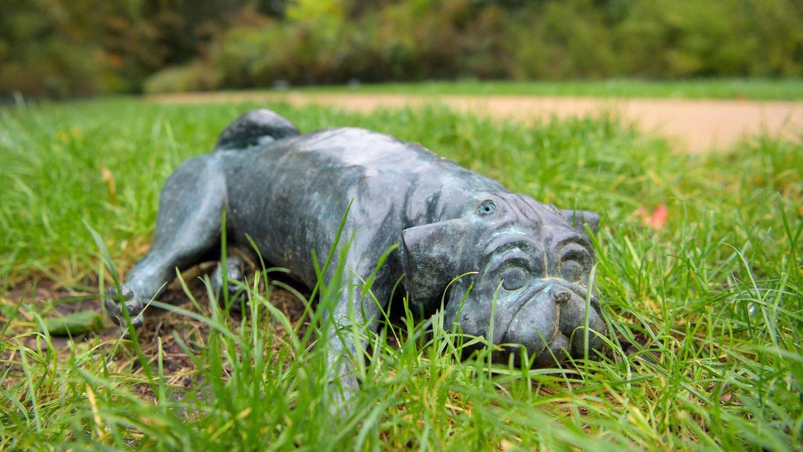 Bronze-Mops in Geburtsstadt von Loriot gestohlen