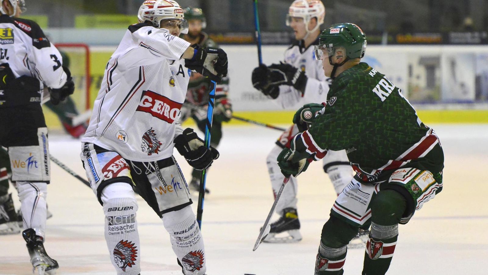 Eishockey Oberliga Playoffs in der Hannibal-Arena in Herne