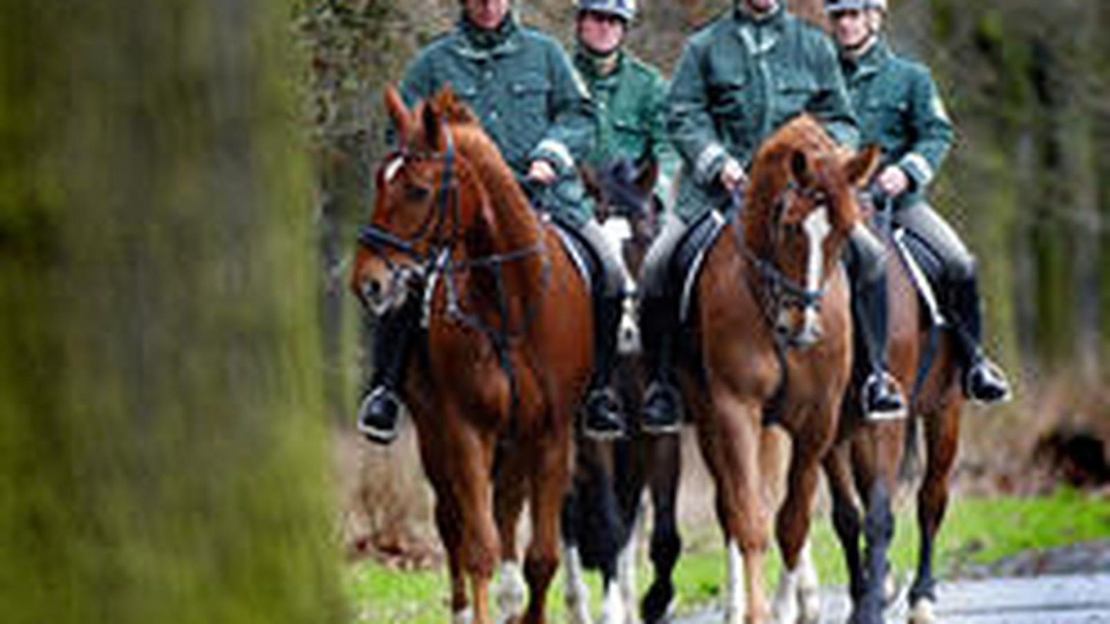 Reiterstaffel im WM-Einsatz