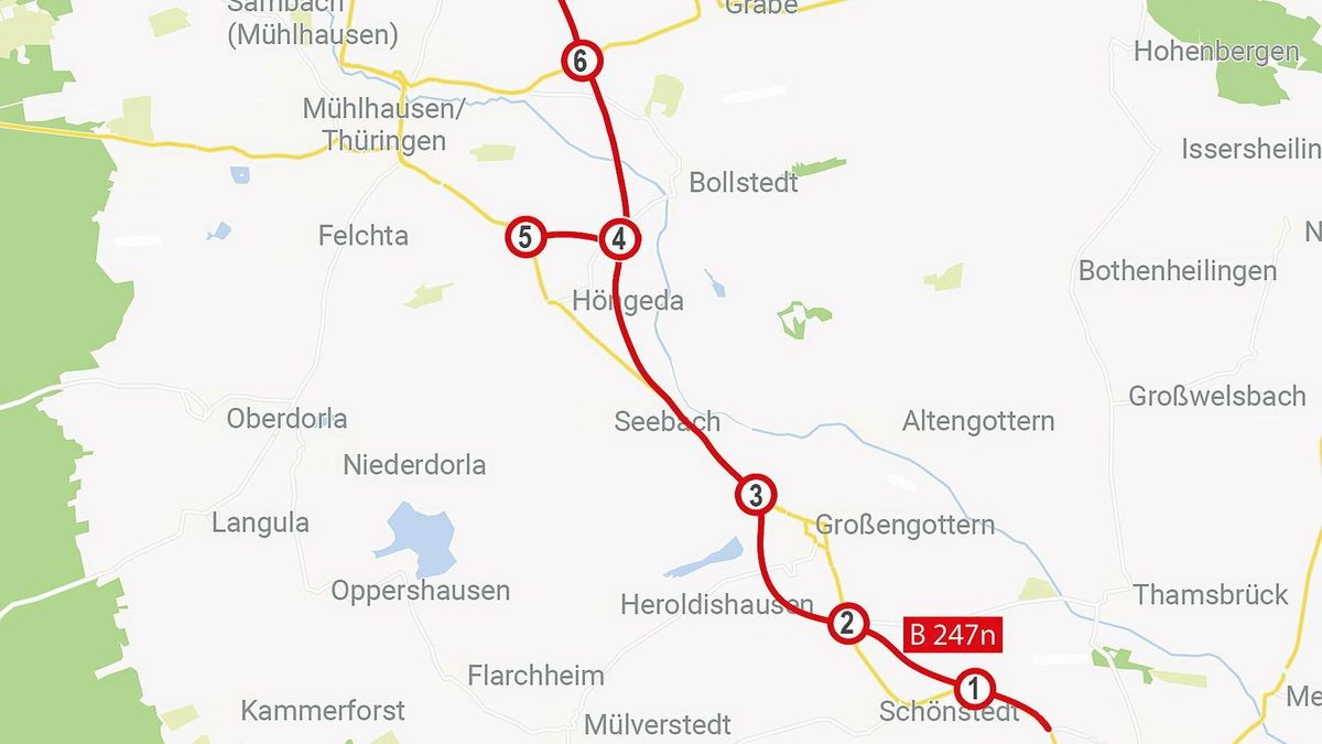 Wo geht es lang? Eine Fahrt auf der neuen B 247 zwischen Ammern und Bad ...