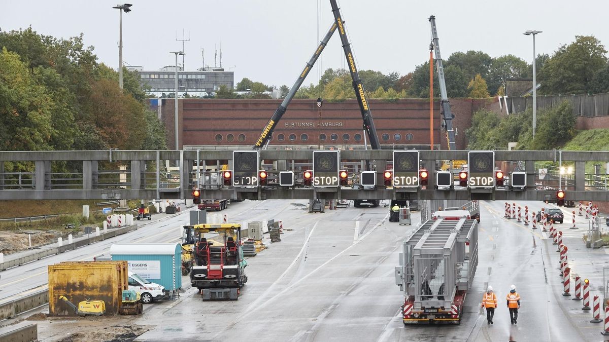 A7 Hamburg: Neue Baustellen kurz vor dem Elbtunnel – Folgen für Autofahrer
