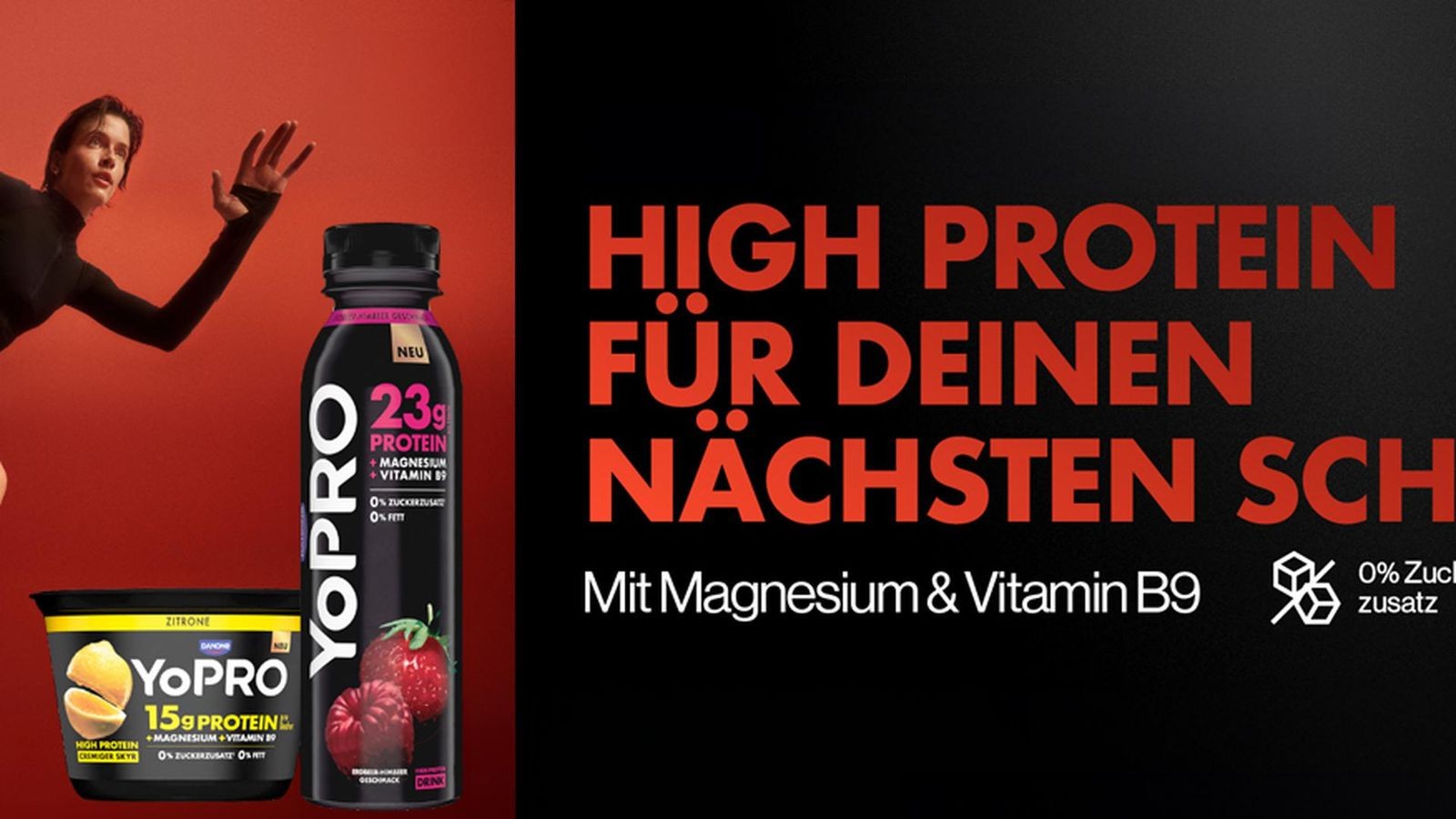 NEUE DANONE PROTEIN BRAND: Danone lanciert High Protein Marke YoPRO