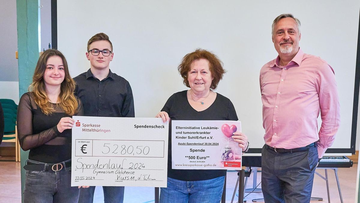 Gutes erlaufen: Schüler im Kreis Gotha schwitzen für kranke Kinder