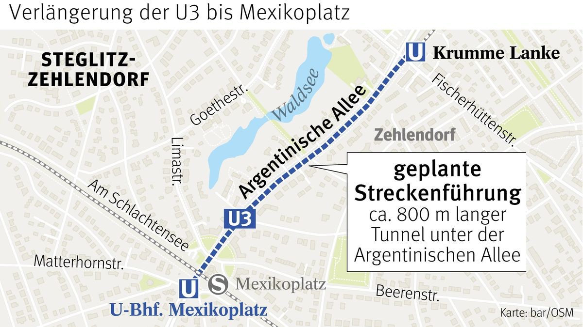 U-Bahn: Baustart für den Tunnelabriss in Berlin-Zehlendorf
