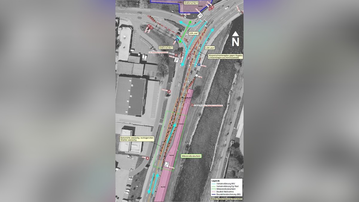 Tempo 30 auf der Bundesstraße 92 in Gera (mit Karte)