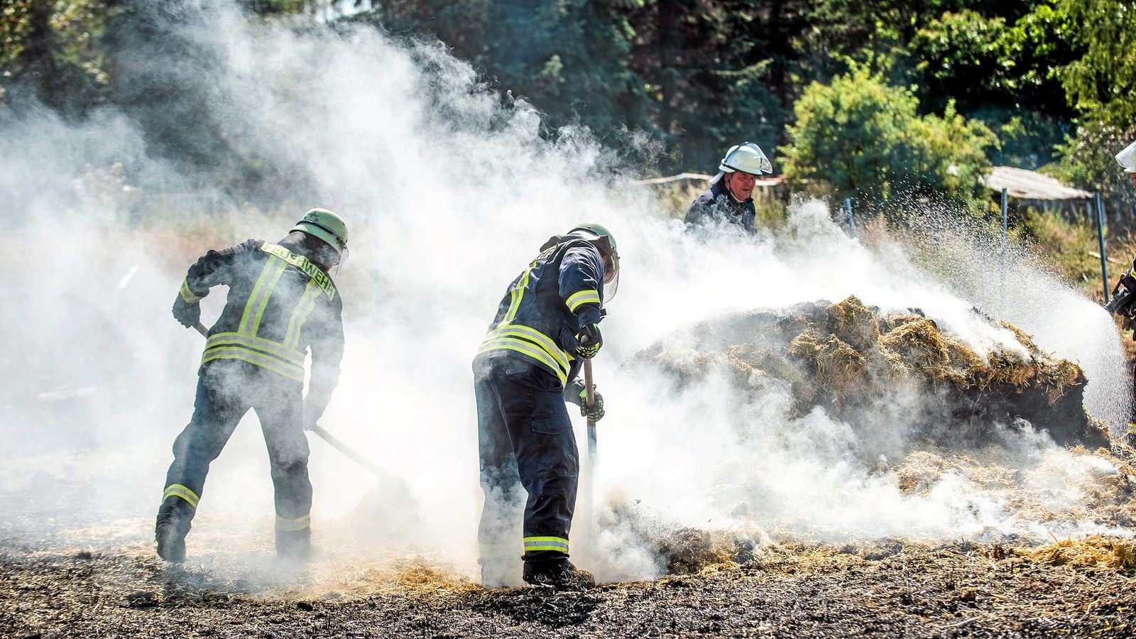 Schwieriger Einsatz: Brand in Wald bei Gotha