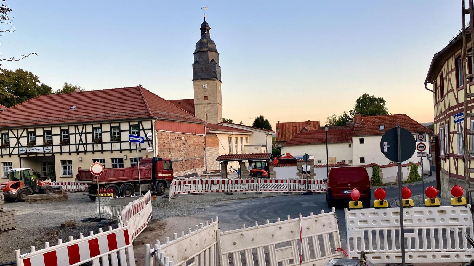 Unstrut-Hainich-Kreis: Dieses Dorf bleibt eine große Baustelle. Nächste Sperrung in Sicht