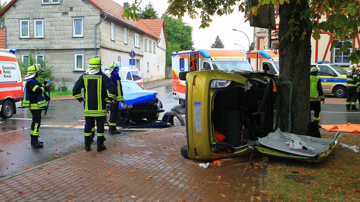 Drei Schwerverletzte nach Unfall im Unstrut-Hainich-Kreis