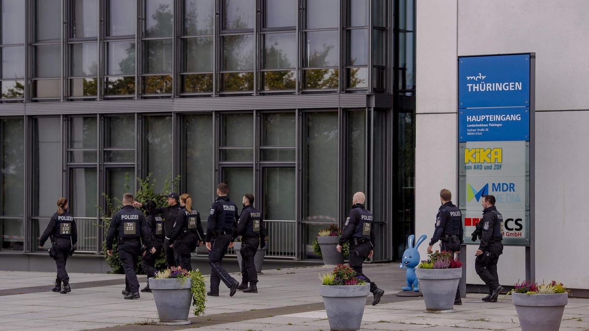 Droh-Mail gegen MDR: Landesfunkhaus in Erfurt wird evakuiert