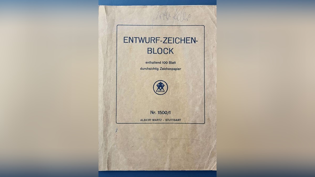 Blick in die Skizzen eines Bauhäuslers in Weimar