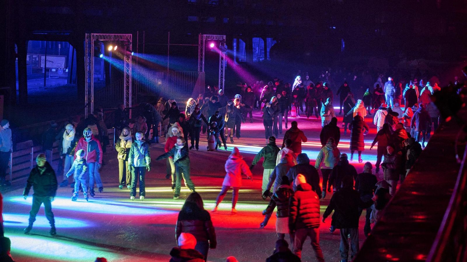 Tanzen auf dem Eis: So lief die Eisdisco auf Zollverein