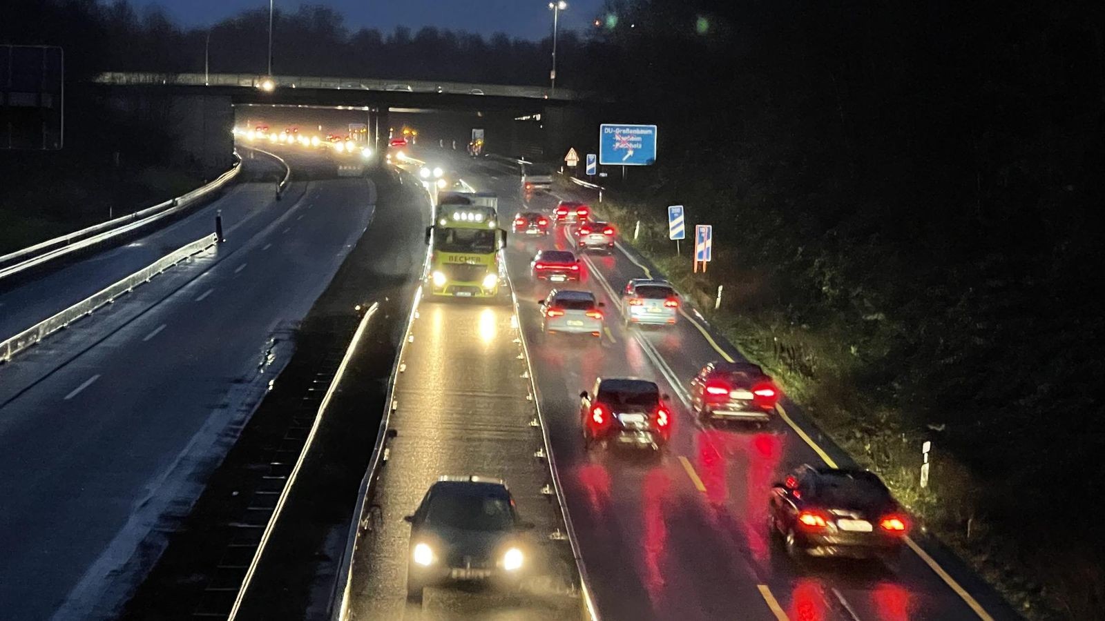 Nach tagelangem Stau: Aufatmen für Autofahrer auf der A59