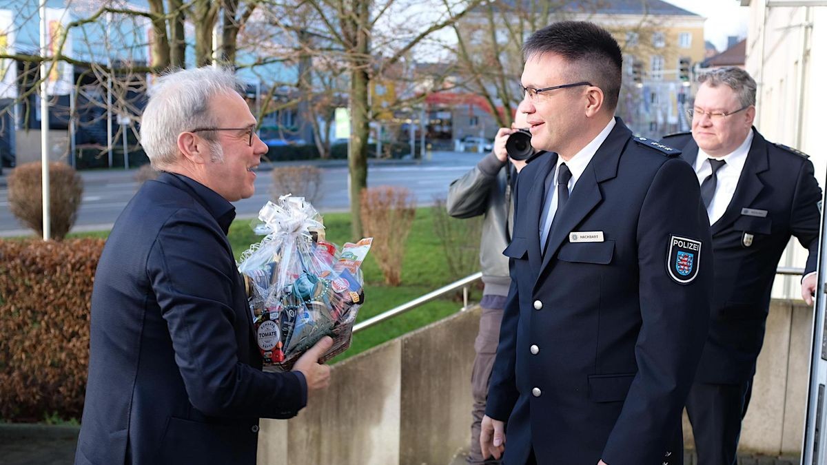 Weimar hat einen neuen Polizeichef: Innenminister zu Weihnachtsbesuch