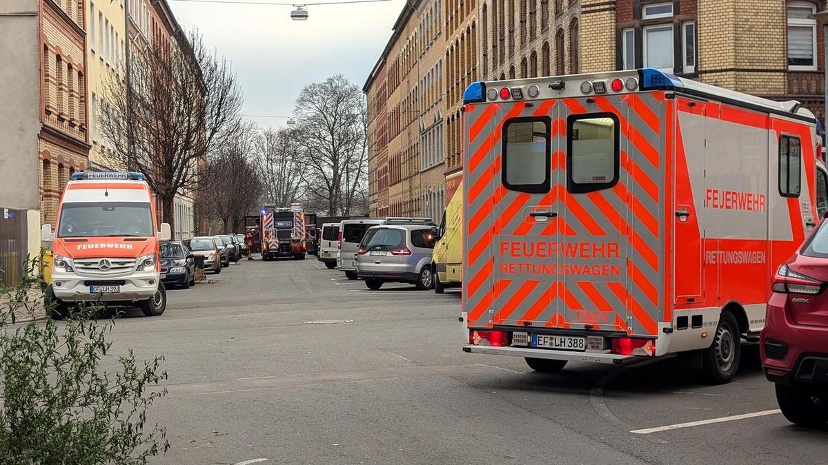 Zimmerbrand in Erfurt: Frau greift beherzt zum Wischeimer