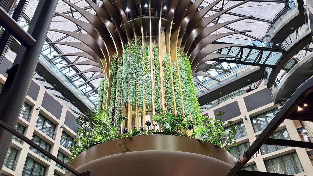 Berlin-Mitte: Nach Aquadom-Explosion - Hotel lässt jetzt 2000 Pflanzen ...