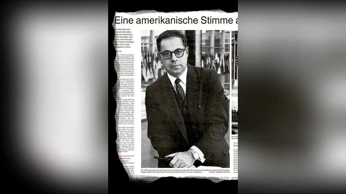 Max Frankel: Pulitzer-Preisträger aus Gera in Manhattan gestorben
