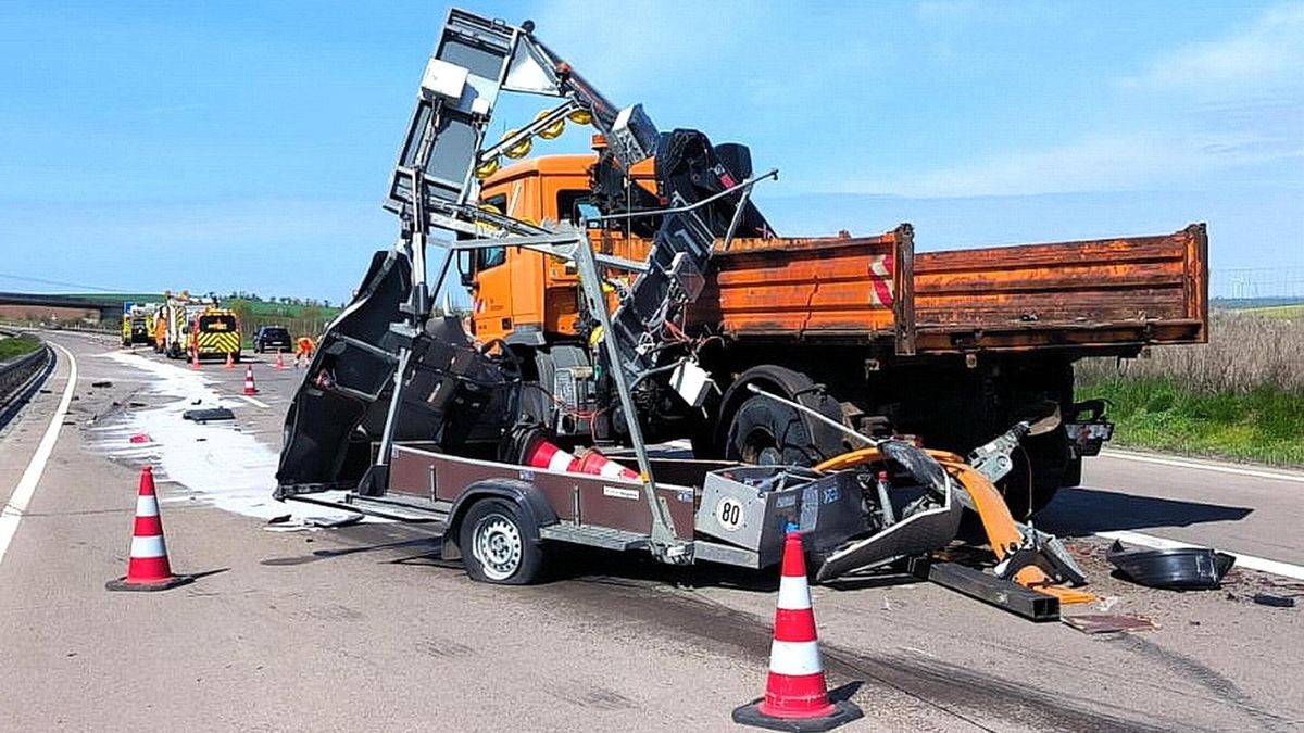 Nach Lkw-Unfall auf der A 38 bei Nordhausen: Autobahn muss voll gesperrt werden
