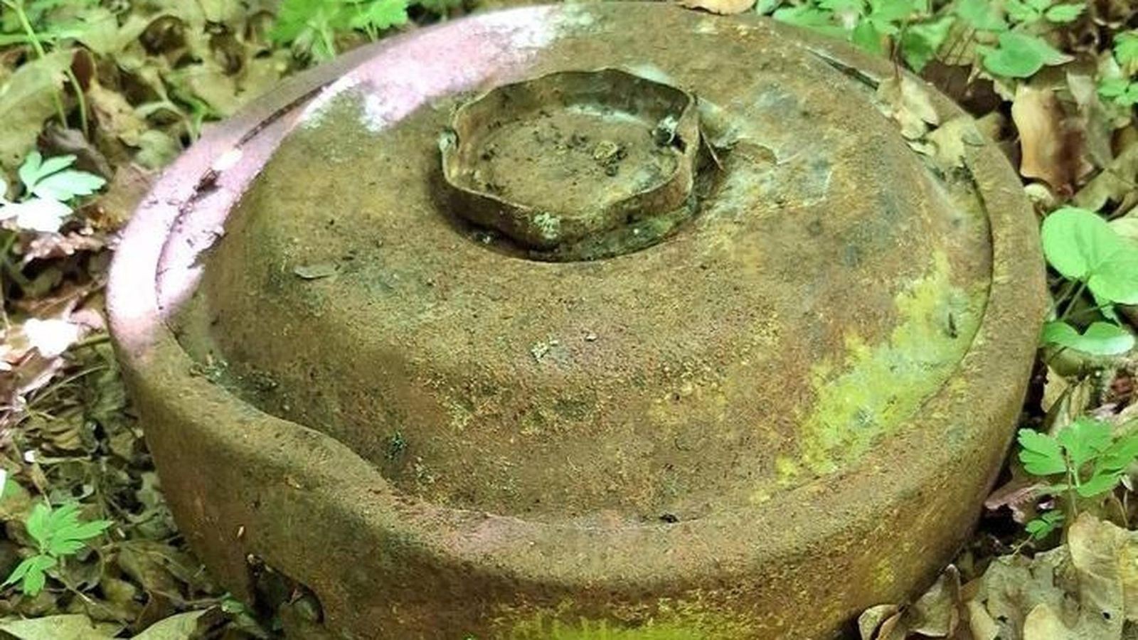 Mine im Wald bei Jena gefunden