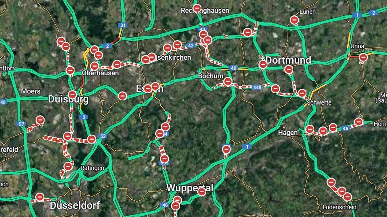 Google Maps zeigt Autobahn-Chaos – doch die Sperrungen gab es gar nicht