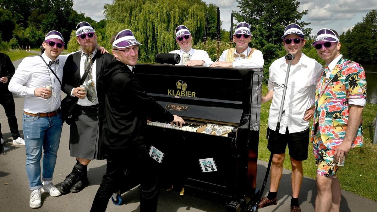 Ein „Klabier“ und Grillkohle: So war der Vatertag in Wolfsburg