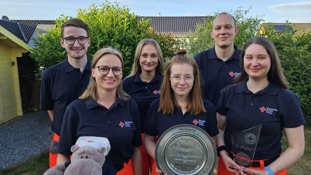 Rotkreuzler aus Erfurt sind bestes Katastrophenschutzteam Thüringens