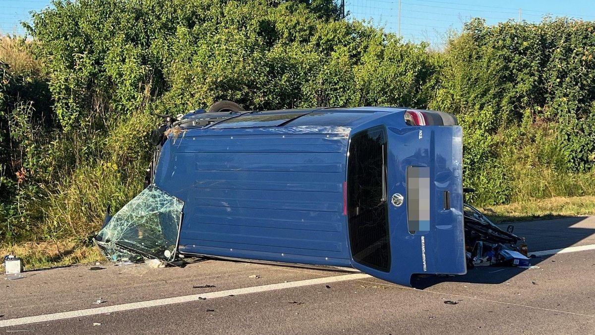 Schwerer Unfall auf A38 im Landkreis Nordhausen: Frau wird schwer verletzt