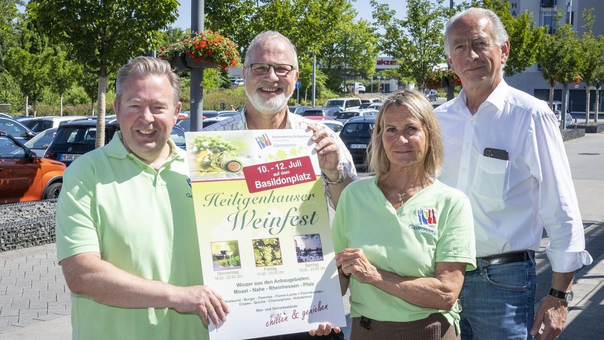 Wenn die Heiligenhauser feiern, brauchen die Winzer Nachschub
