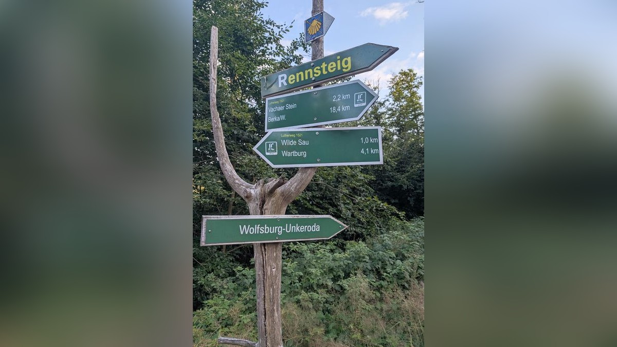 Senior stürzt am Rennsteig bei Eisenach 50 Meter in die Tiefe