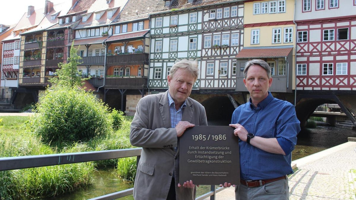 Unbekannte Helden der Krämerbrücke: Sie retteten Erfurts Wahrzeichen ...
