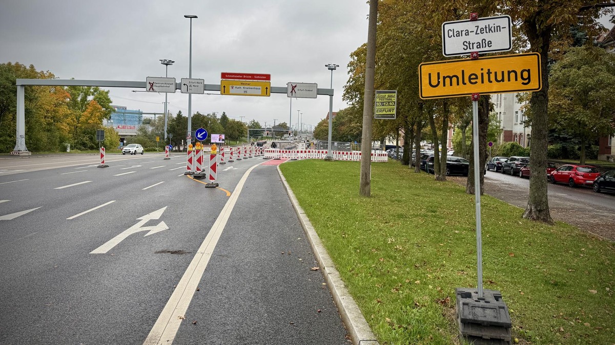 Meilenstein auf Erfurts größter Baustelle: Wann gilt wieder freie Fahrt? (Mit Video)