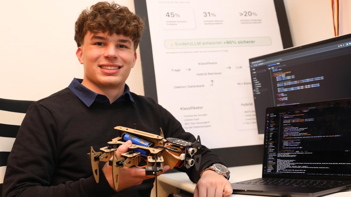 KI-Wettbewerb – so schneidet Wolfsburger Schüler (17) auf Bundesebene ab