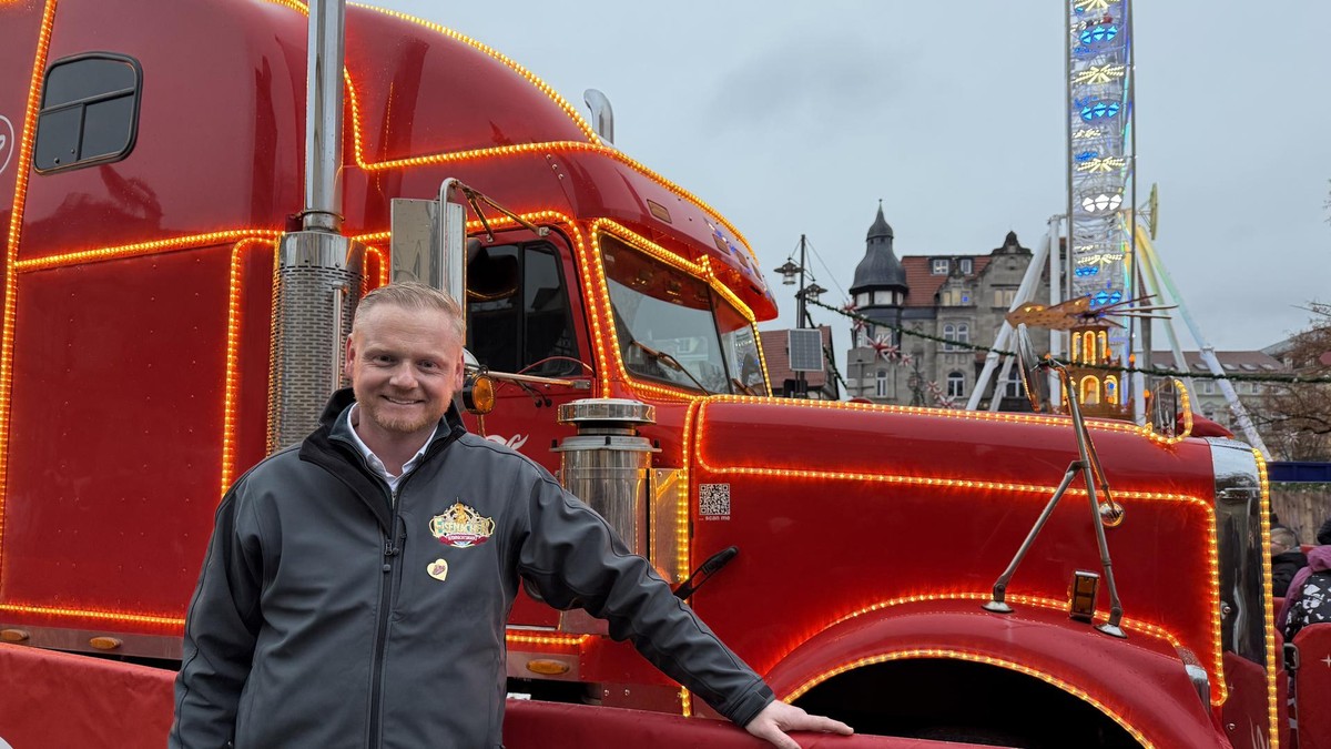 Riesen-Trubel bei Coca-Cola-Weihnachtstruck in Eisenach (mit Video)