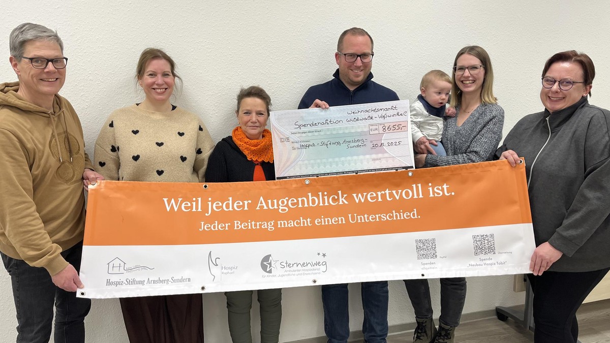 Wildwald Voßwinkel: Spätes Weihnachtsgeschenk für die Hospizstiftung