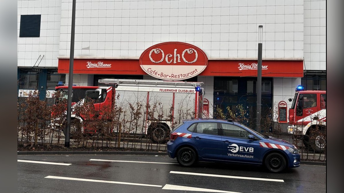 Hauptbahnhof Duisburg: Feueralarm in leer stehendem Restaurant
