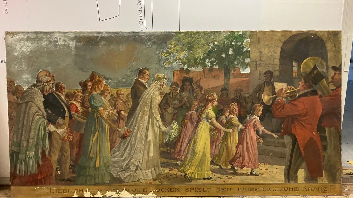 Stadthaus Apolda: In diesem Zustand sind die Gemälde-Funde aus dem ...