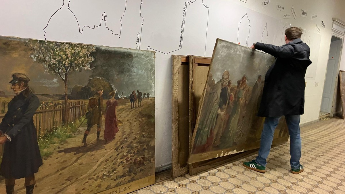 Stadthaus Apolda: In diesem Zustand sind die Gemälde-Funde aus dem ...