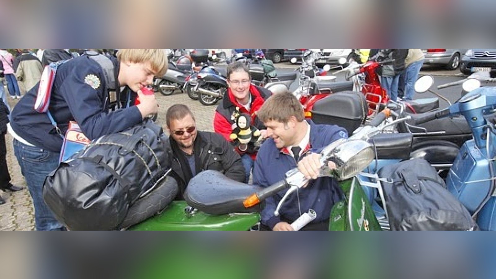 Der Roller ist das beste Accessoire