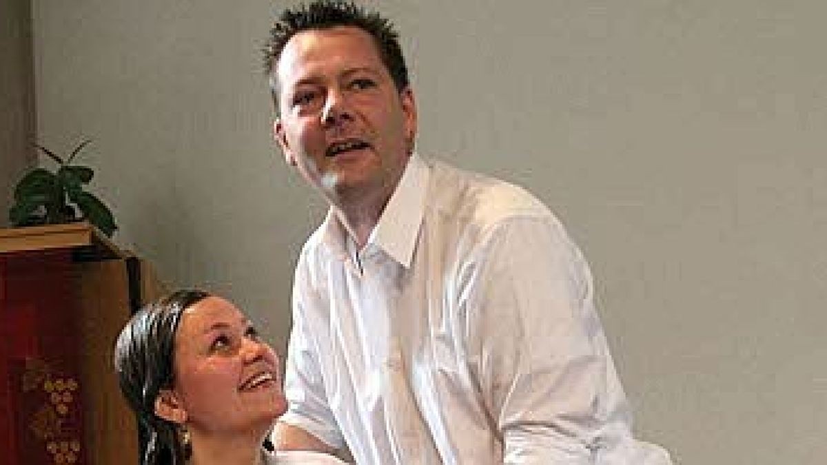 Taufe mit Überschwemmung