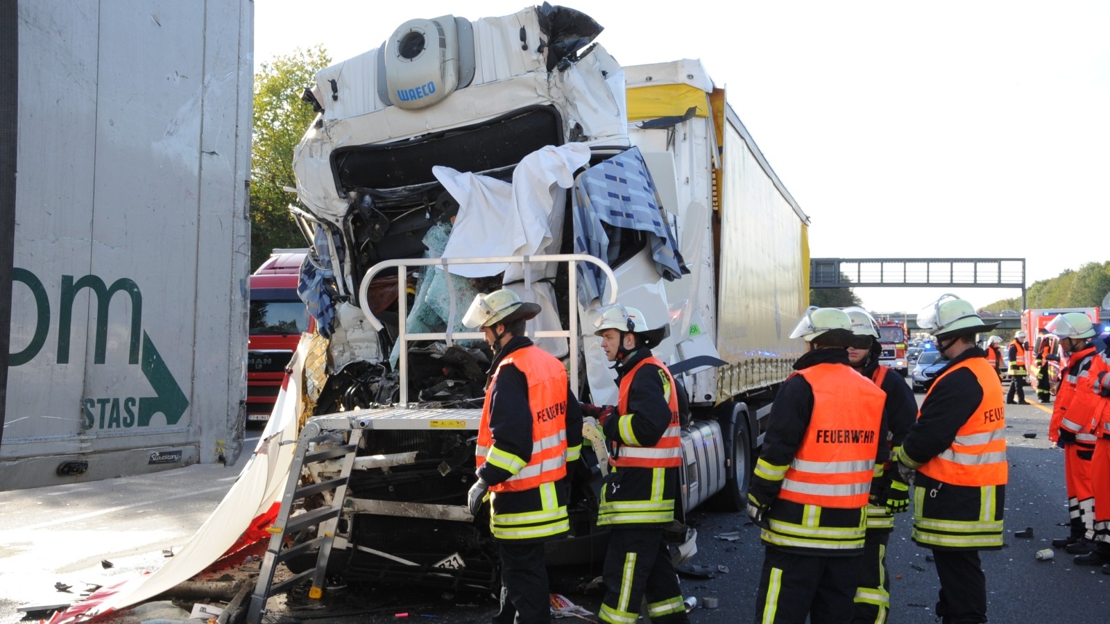 Ein Toter bei schwerem Lkw-Unfall im Kamener Kreuz