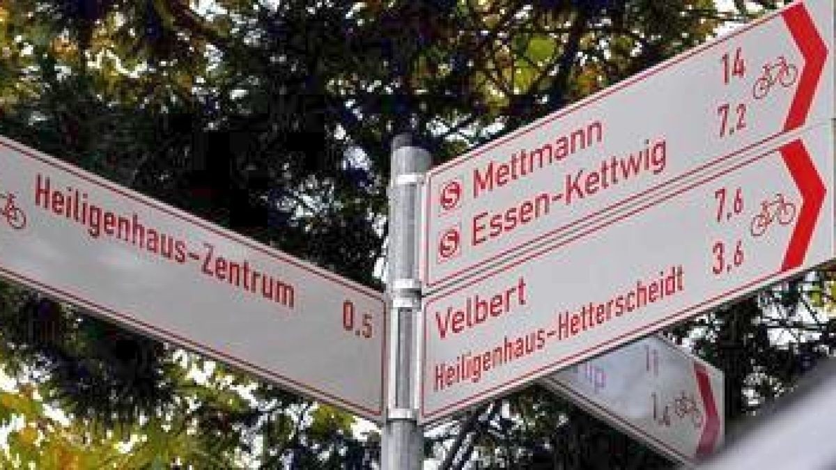 Schilder weisen den Weg