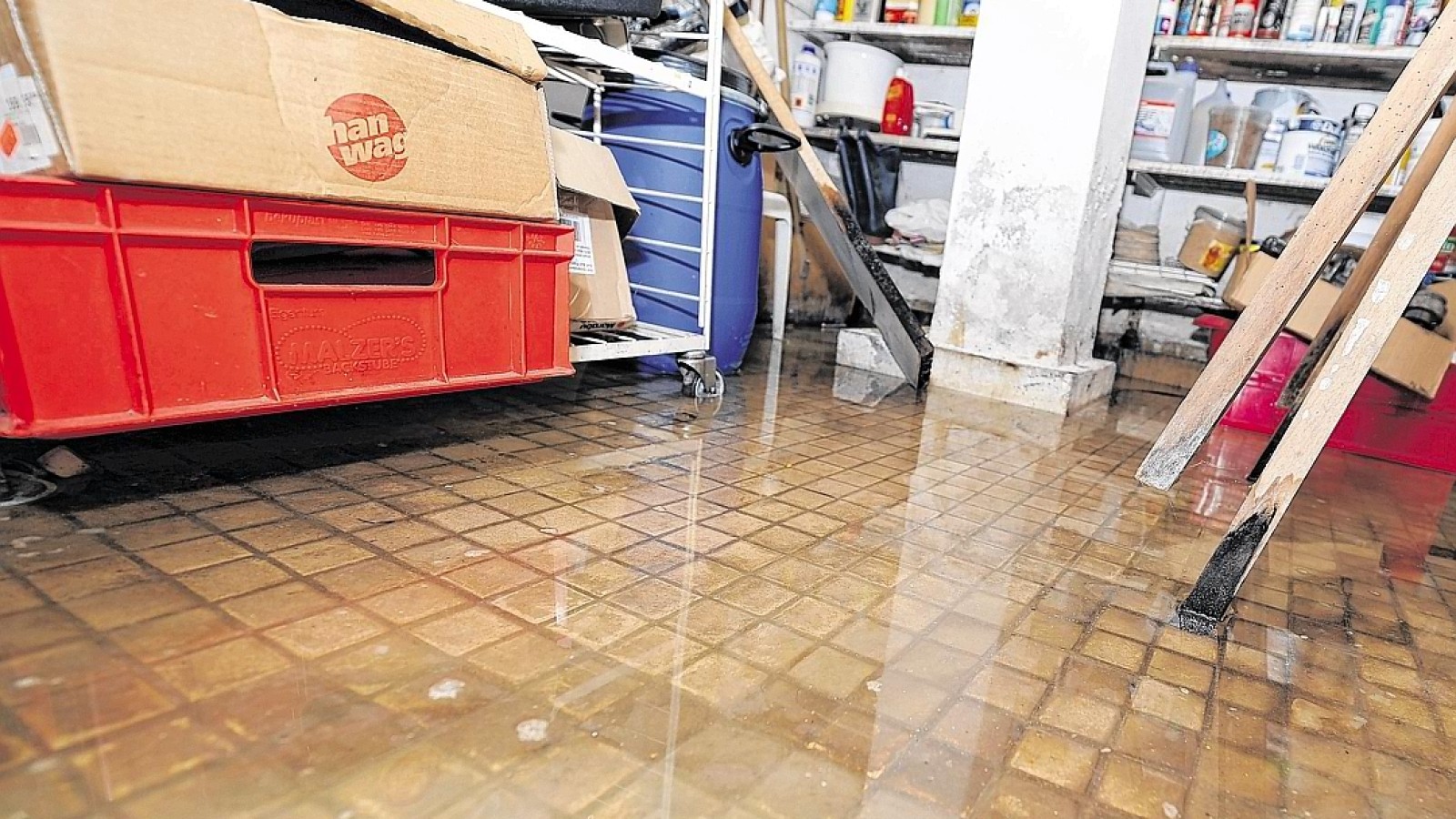Drainage-System gegen nasse Keller