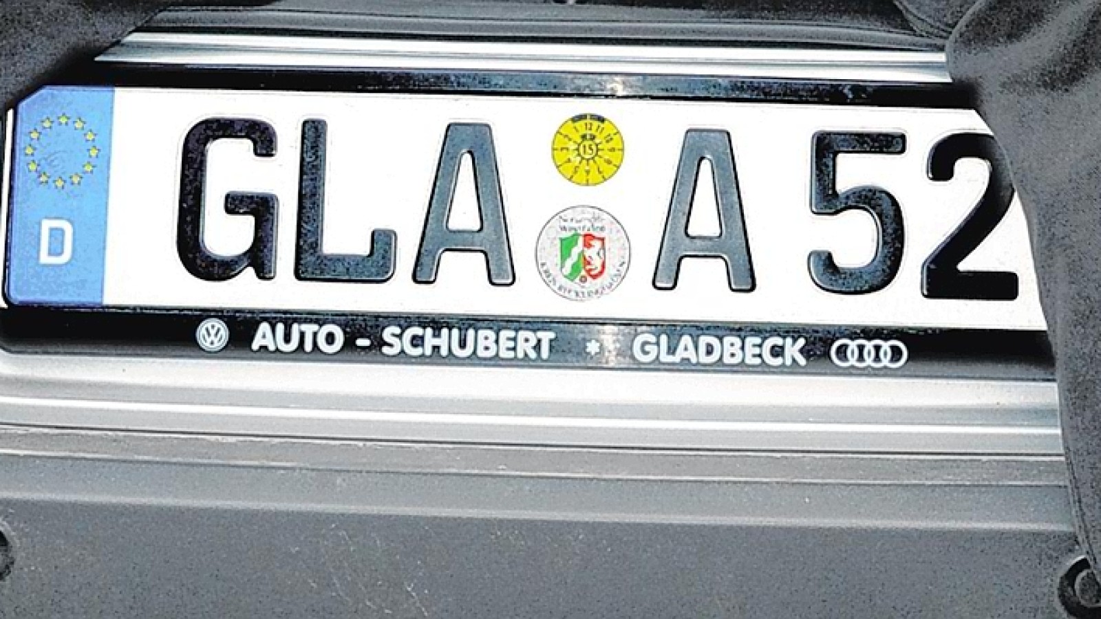 GLA - A 52 - das Kennzeichen als Statement in Gladbeck