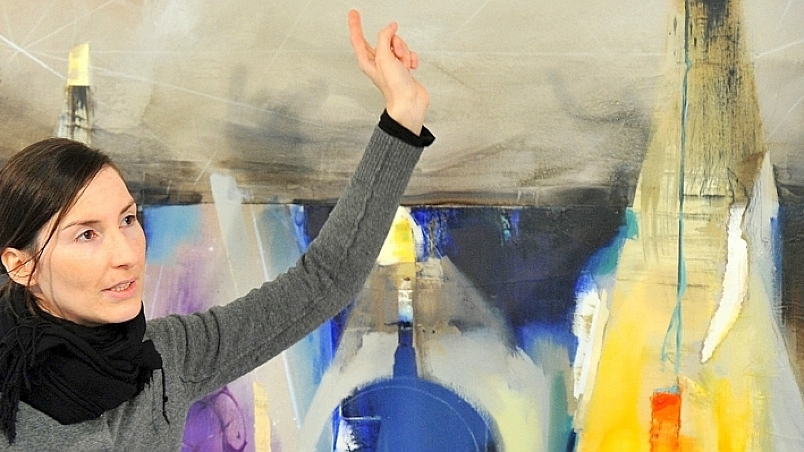 Derber Schnitzer und zarte Malerei