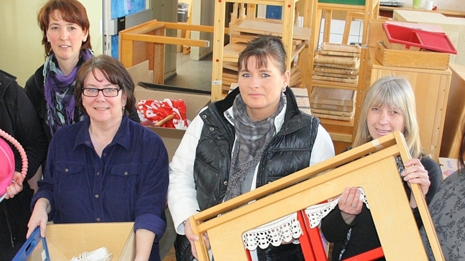 Mit Sack und Pack geht es ins Ausweichquartier